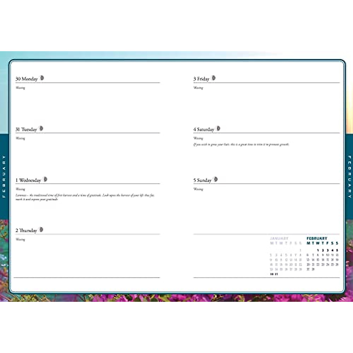 2023 Lunar & Seasonal Diary – Northern Hemisphere