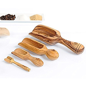 Berard 90677 French Olive-Wood Handcrafted Scoop, 7 Inch
