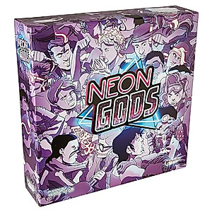 Neon Gods Board Game - Join a Dystopian Street Gang! Cyberpunk Sci-Fi Adventure Game, Strategy Game for Kids & Adults, Ages 14+, 2-4 Players, 30-120 Min Playtime, Made by Plaid Hat Games
