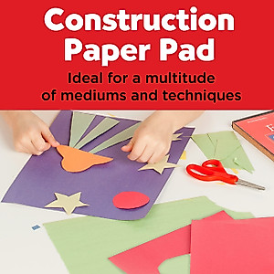 Faber-Castell Construction Paper Pad - Multi-Colored Craft Paper (9" x 12"), 60 Sheets