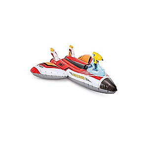 INTEX Water Gun Plane Inflatable Pool Float: Pool Toy for Kids – Includes Toy Water Gun – 88lb Weight Capacity – 46" x 46" – Color May Vary