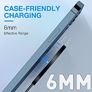 YKZ Magnetic Wireless Charger, Thinner & Lighter Wireless Charging Pad, 15W Fast Mag Charger for iPhone 13/13 Pro/13 Pro Max/13 mini/12/12 Pro/12 Pro Max /12 Mini AirPods Pro (No AC Adapter)