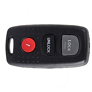 OCPTY 1 X Flip Key Entry Remote Control Key Fob Transmitter Replacement for Mazda 3 6 41846 3 Buttons