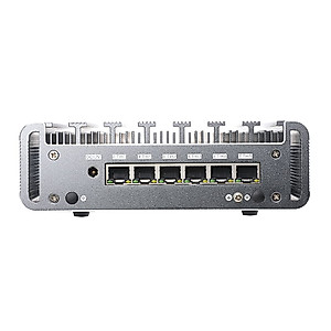 Firewall Hardware, VPN, Network Security Appliance, Router PC, Intel I5 8250U, RS36, AES-NI/6 x I211 Gigabit Nics/4USB3.0/COM/HDMI/Fanless, (Barebone, NO RAM, NO Storage, NO System)
