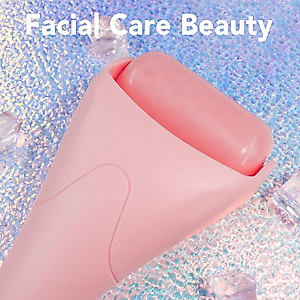 huefull Face Ice Roller Massage, Ice Roller for Face & Eye Puffiness Relief, Shrink Pores, and Tighten Skin, Skin Care Tool