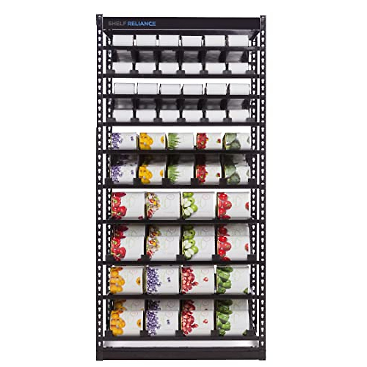 Can Rotation Organizer | Large Canned Food Organizer For Pantry | Black Large Food Rotation System | Harvest | Shelf Reliance (Can Rotation Organizer 3-117 oz (Small, Medium, Large))