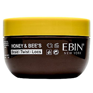 24 HOUR LOCK'N POMADE Braid Formula, Honey & Bee’s, 8.25 Oz | Great for Braiding, Twisting, Edges, No Residue, No Flaking, Extreme Firm Hold, High Shine, Honey Scented