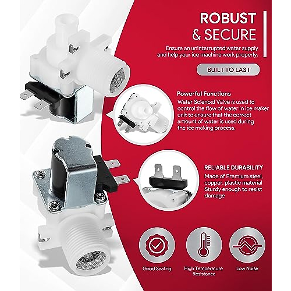 Replacement for Hoshizaki 3U0111-04 Water Valve, 120V, 60HZ, J248-072, HOS3U0111-04