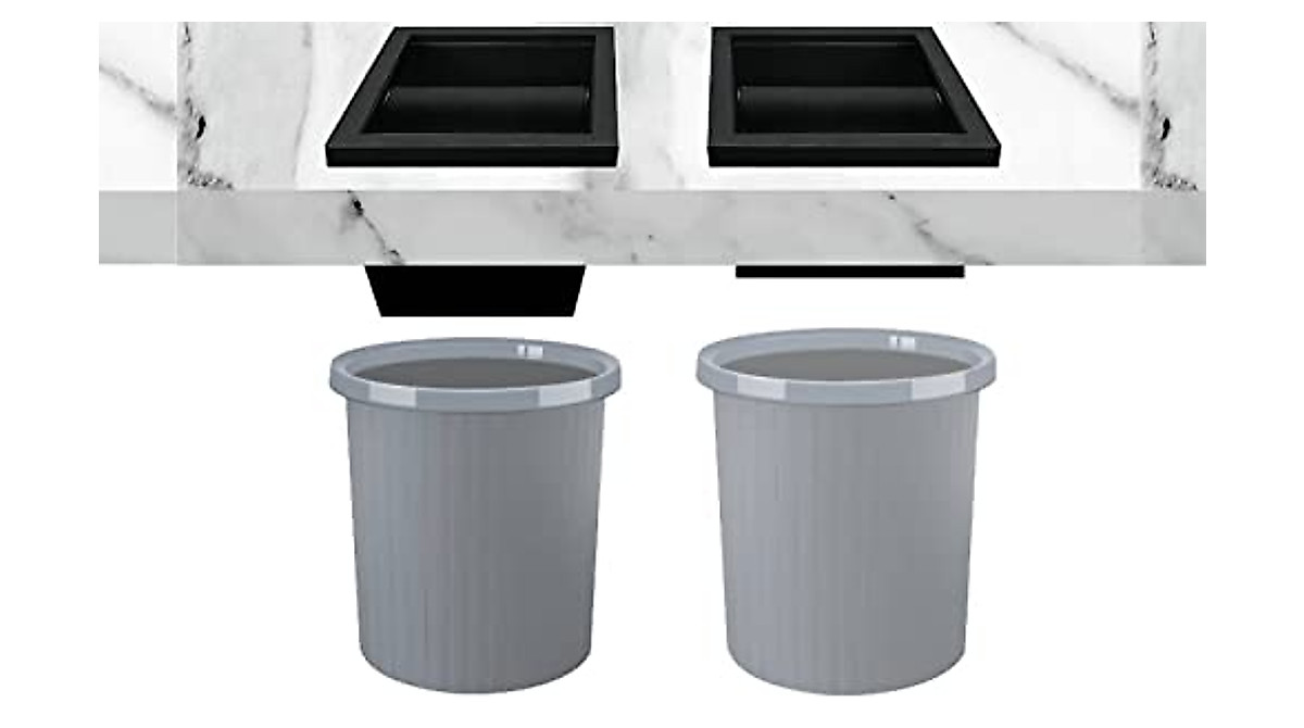 DIBTSA Coffee Knock Box Chute - Durable Stainless Steel Waste Solution