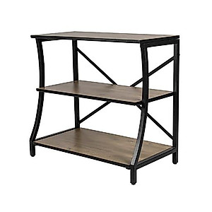 Aquatic Fundamentals 29/37 Gallon Metal/Wood, Aquarium Stand, Console Table, 31" L x 15" W