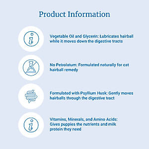 Pet-Ag Hairball Natural Solution Gel Supplement for Cats - 3.5 oz, Pack of 2 - Helps Prevent and Reduce Hairballs in Cats 6 Months and Older - Petrolatum Free