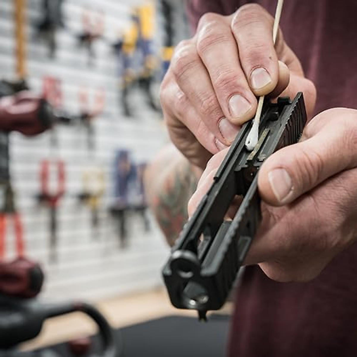 Tipton 400ct Tipton Power General Cleaning Tip Swabs with Reliable Cotton Construction and 3.5" Bamboo Handle for Gun Cleaning and Maintenance