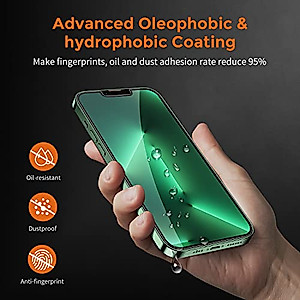 UNBREAKcable 3-Pack Screen Protector for iPhone 13 Pro Max/iPhone 14 Plus, Double Shatterproof Tempered Glass [Easy Installation Frame] [9H Hardness] [99.99% HD Clear] for iPhone 6.7 inch