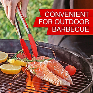 Silicone Oven Mitts and Pot Holders | Set of 6 Pieces | Silicone Pot Holders | Heat Resistant Non Slip Kitchen Mat and Gloves | Silicone Spatula for Nonstick Cookware | Kitchen Tongs for Cooking