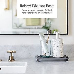 Dorai Home Sink Caddy – Dries Instantly and Prevents Moisture Buildup – Stainless Steel Feet with Rubber Bottom – Functional Design Created for The Modern Home – Sandstone