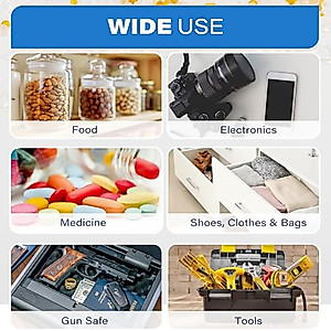 3/5/10/20/50 Gram Silica Gel Packets, 100Packs Total, Rechargeable Desiccant Packets with Orange Color Indicating, Food Safe Silica Gel for Moisture Absorbing