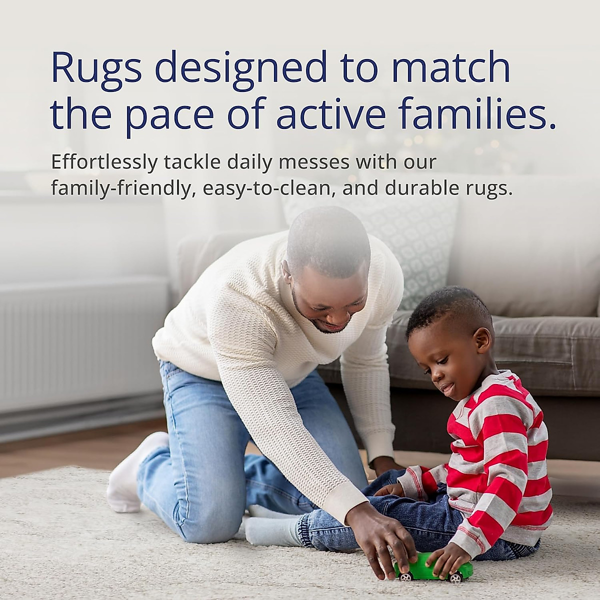 Abani Nomad Cream Area Rug 8' x 10' for Living Room, Bedroom - Abstract Pattern - Durable & Easy to Clean