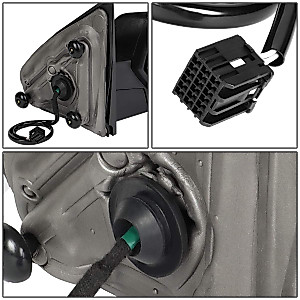 DNA Motoring TWM-050-T111-BK-R Right Side Powered+Heated Foldable Rear View Towing Mirror Compatible With 14-18 Silverado/Sierra 1500