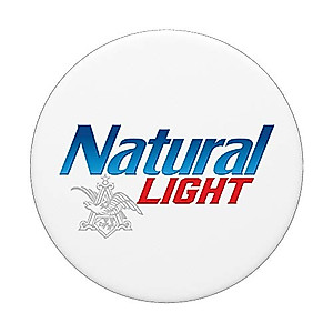 Natural Light White Logo PopSockets Stand for Smartphones & Tablets PopSockets PopGrip: Swappable Grip for Phones & Tablets