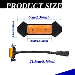 CHRYMUM 4PCS LED Grill Lights, LED Amber Grill Light, Front Grille Bumper Raptor Lamps Car Accessories with Harness, Compatible with 2016-2019 Toyota Tacoma TRD PRO Front Grill