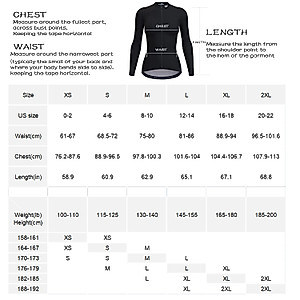 Wulibike Bicycle Shirts Women Bike Shirts for Women Long Sleeve Specialized Womens Cycling Jersey Black