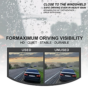 alpmosn 26/ + 16/ Quality Wiper Blades (Set of 2), Automotive Replacement Windshield Wiper Blades Premium Durable Stable, Easy Install & Superior Road Visibility Car Accessories