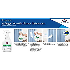 CloroxPro Healthcare Hydrogen Peroxide Cleaner Disinfectant Spray, Healthcare Cleaning and Industrial Cleaning, Clorox Disinfecting Spray, 32 Ounces - 30828