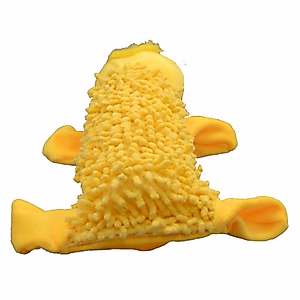 Amazing Pet Products Bottle Shaggy Pet Squeak Toy, Duck