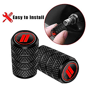 4PCS Car Tire Valve Caps for Dodge Challenger Charger SRT Avenger Dakota RAM,Anti-Rust Anti Dust Valve Stem Cover,Universal for Cars Trucks Motorcycles and Bikes