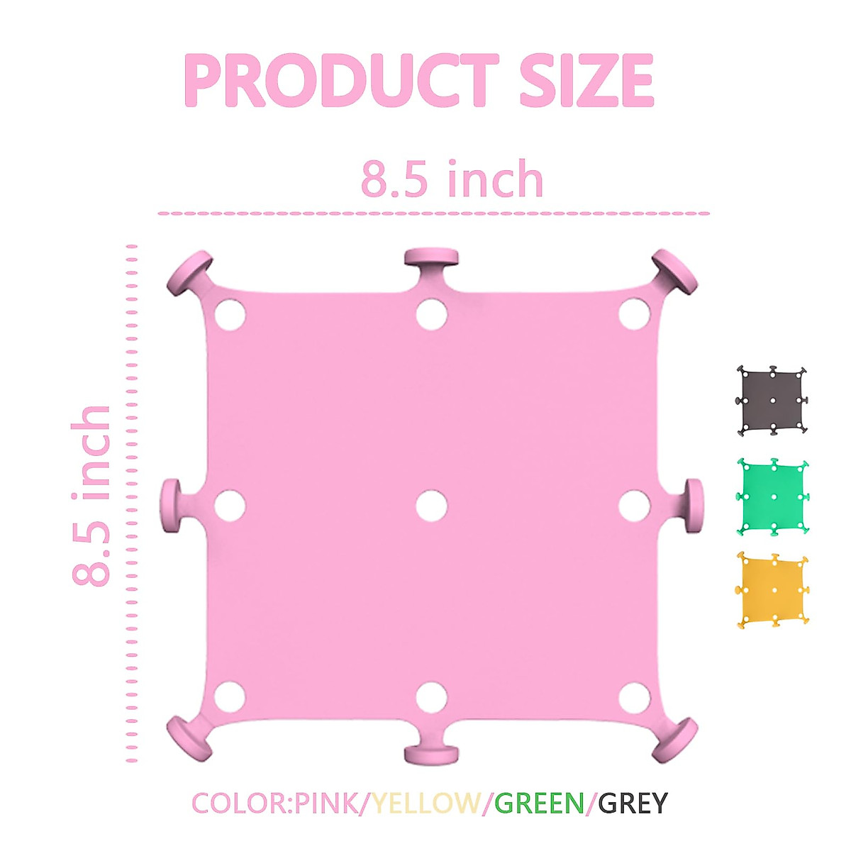 Admaison Divider for Bogg Bag Original Accessories,Bogg Bag Cup Holder for Beach Bag,Travel,Adjustable Silicone Universal Phone Holder Organizer Large/XL 1PACK Pink (Pink)