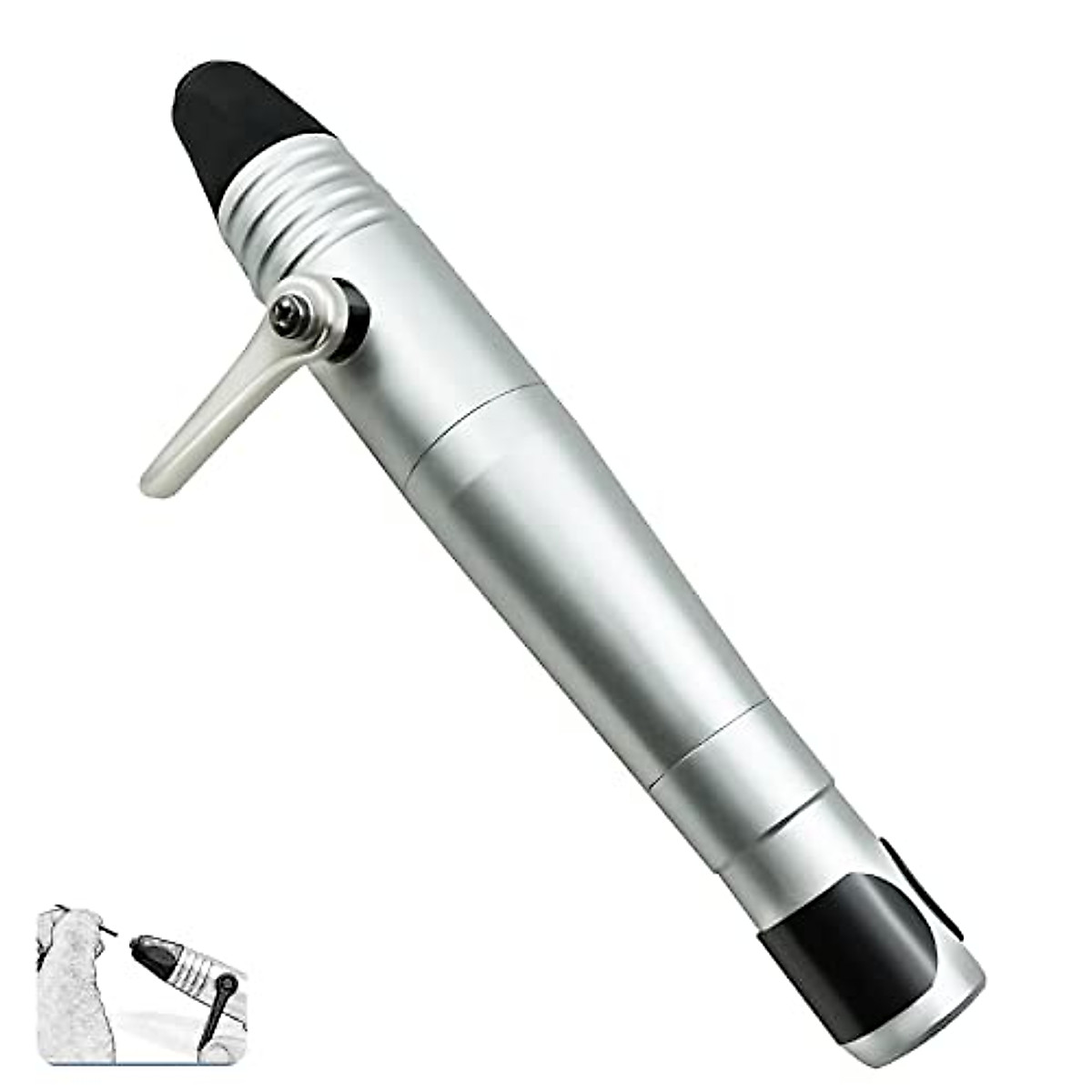 KINGSEESUN Flex Shaft Quick Change Handpiece for Flex Shaft Rotary Tool for use only with 3/32″ (2.35mm) Shank burs