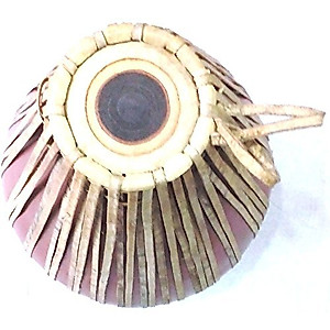 VRINDAVANBAZAAR.COM Brown Fiber Mridangam with Cloth Cover