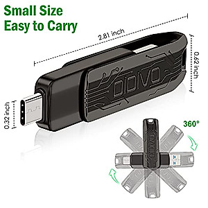 DIDIVO 128GB USB Flash Drive, USB Type C Thumb Drive Memory Stick Jump Drive USB 3.0 Drive Photo Stick Storage