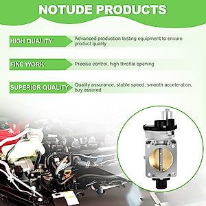 NOTUDE Electric Throttle Body Assembly New Automotive Fit 2005-2014 for E-150| 2007-2010 for Explorer Sport Trac Replace # 67-6000/337-05428/S20020/3L5E9F991AC/3L5E9F991AD/3L5U9F991AE