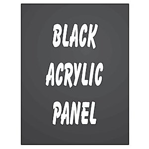 NEOPlex 22" x 28" Shiny Black Acrylic Plexiglas Replacement Panel for Sidewalk Sandwich Board A-Frame Signs