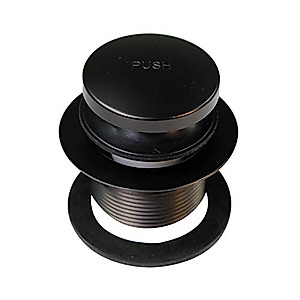 Westbrass 7931817-DC-12 18" Tip-Toe Drain Trim with 2-Hole Overflow Faceplate & Direct Connect Shoe Outlet, Oil Rubbed Bronze