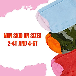 PEAK 2 PEAK Unisex 6-Pack Construction Ankle Socks - Size 2T-4T