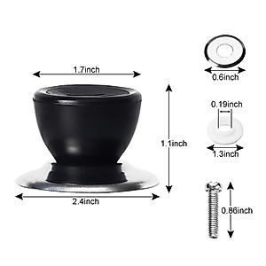 6PCS Pot Lid Knobs, Universal Kitchen Cookware Replacement Pan Lid Holding Handles, Pot Lid Cover Knob Handle, Knobs Casserole Kettle Cover Glass Saucepan Crockpot Handle Replacement Set