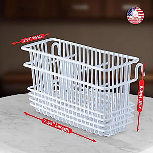 Better Houseware Utensil Drying Rack - 3 Compartment (White)