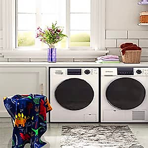 YIFONTIN Beach Towel for Kids, Velour Blanket Throw 24x48 inches 100% Cotton for Bath Swim Camping, Dinosaur.