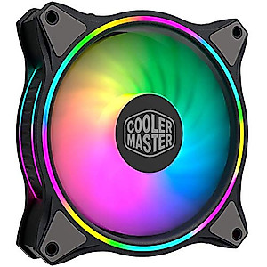 Cooler Master MasterFan 3N1 MF120 Halo ARGB - Dual Ring Addressable RGB Lighting, Case & Cooling Hybrid Fan Blade Design with Jam Sensor Protection & Vibration Dampening Frame - 3N1 with Controller