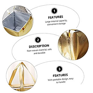 NOLITOY 3pcs Baking Tote Insulated Coffee Car Cake Delivery Bag Meal Delivery Bag Portable Cooler Bag Car Food Cold Packs for Lunch Box Cake Carrying Bag Baking Food Bag Take-out Food Bag