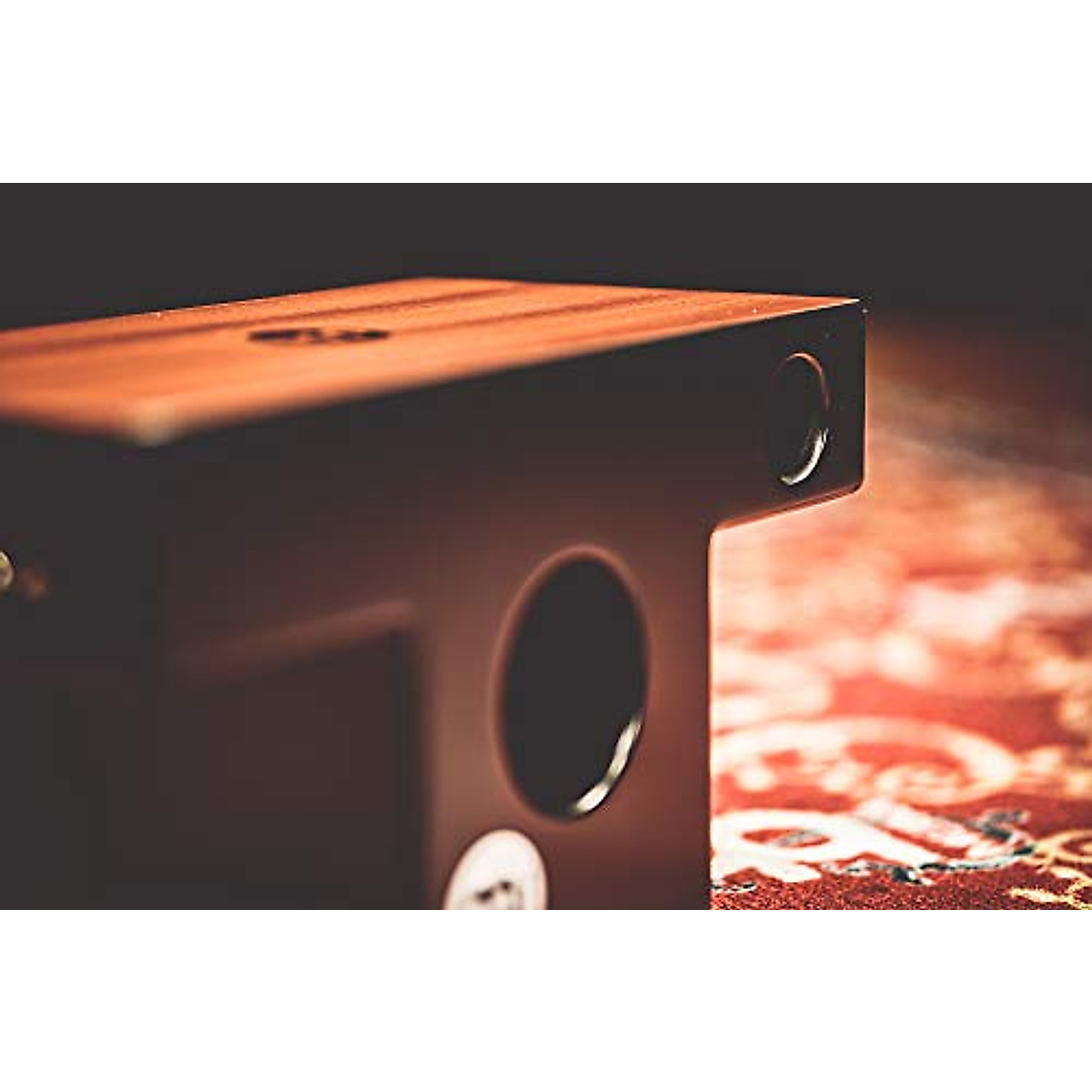 Meinl Pickup Slaptop Cajon Box Drum with Internal Snares and Forward Projecting Sound Ports - NOT MADE IN CHINA - Mahogany Playing Surface, 2-YEAR WARRANTY (PTOPCAJ4MH-M)