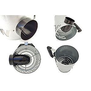 BBQ Dragon Charcoal Starter and Grill Lighter Fan Bundle Chimney of Insanity Charcoal Starter - The Fastest and Easiest Charcoal Chimney Starter for BBQ Grills