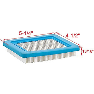 BEIYIPARTS 491588S Air Filter for 491588 4915885 399959 Flat Air Cleaner Cartridge 3.5 to 6 HP Engine Lawn Mower w 271933 491435 493537 Pre Filter