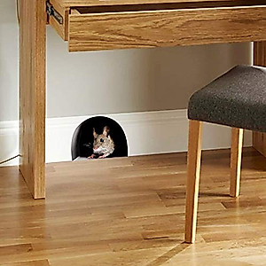 3D Wall Stickers,Realistic Mouse,Hole Wall Mouse in A Hole Wall Decal Fun Art Animal Stickers for Home Decor Living Room Nursery Bedroom Kids Room Wall Decoration(4Pcs/Set)