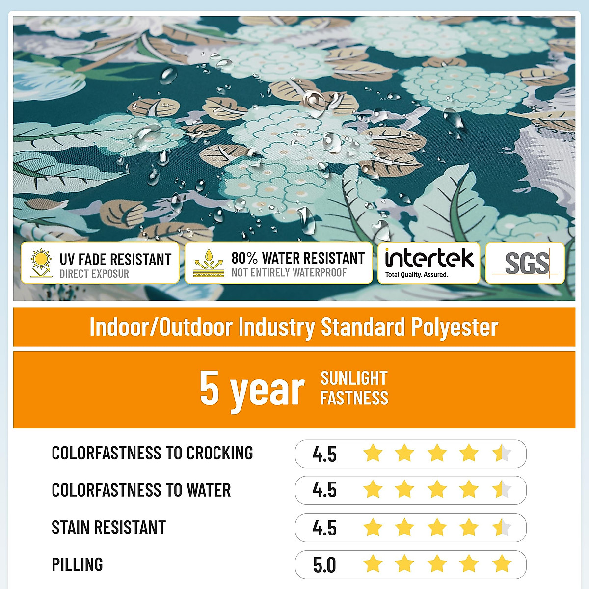 CAYIP Bench Lounger All Weather Chair Outdoor Bench Cushions with Seat and Back Wicker Tufted Patio Pillow for Outdoor Furniture,Floral,White Peony