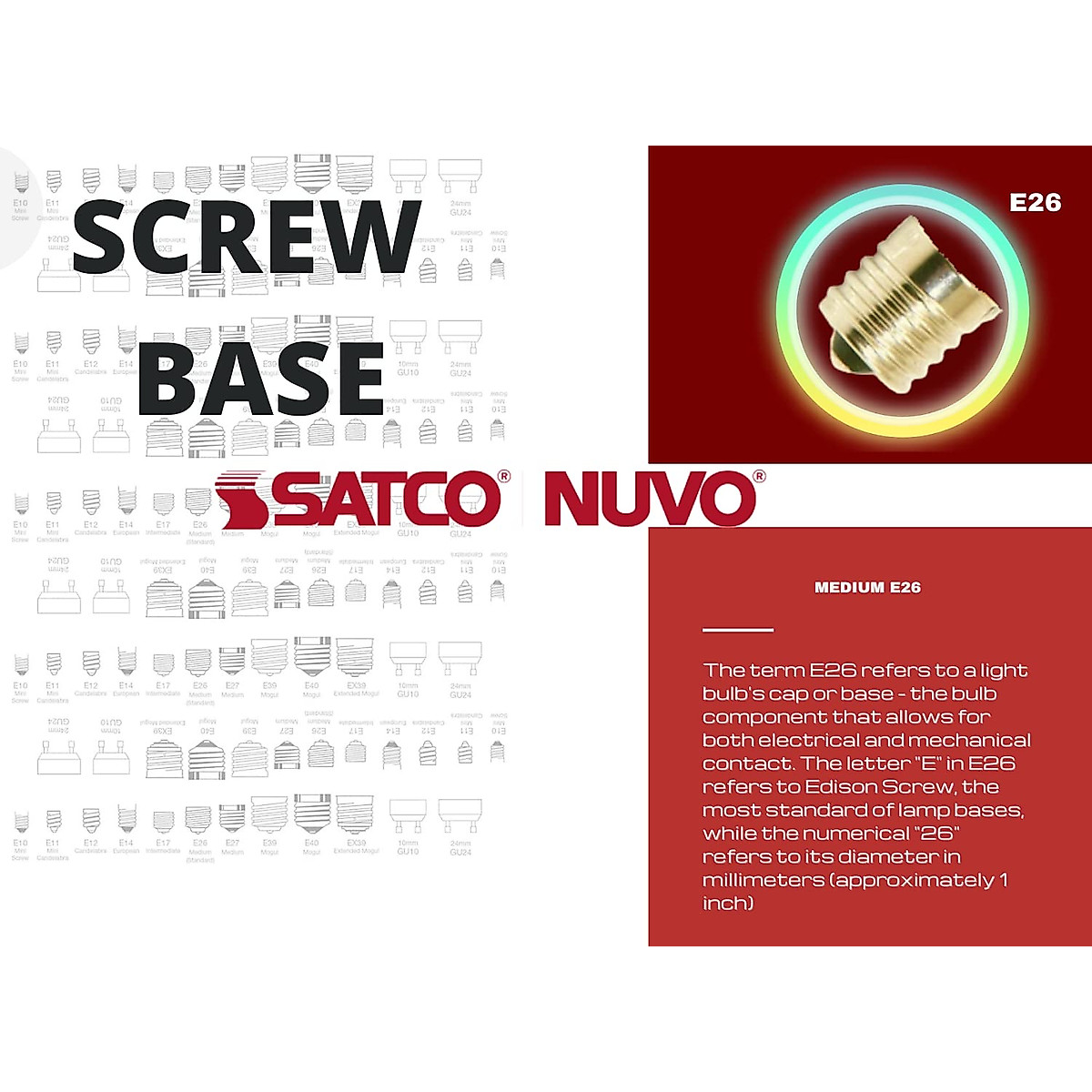 Satco 25W T10 Tubular Bulb - Medium Base - Frosted - 120V