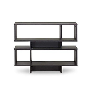 Baxton Studio Cassidy 4-Level Modern Bookshelf, Dark Brown