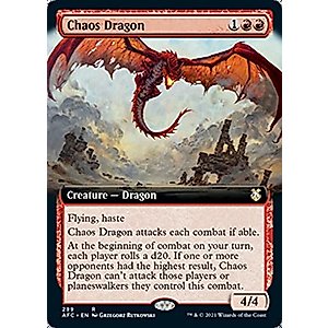 Magic: the Gathering - Chaos Dragon (299) - Extended Art - Forgotten Realms Commander